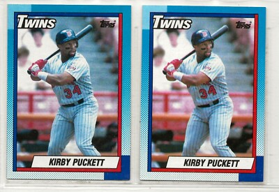 **Lot of 2** - KIRBY PUCKETT - 1990 Topps - #700 - Twins - $1.00 ...