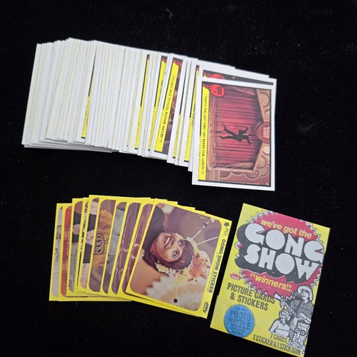 BEAUTIFUL THE GONG SHOW 1976 Fleer Complete 66 Card 10 Sticker Set ...