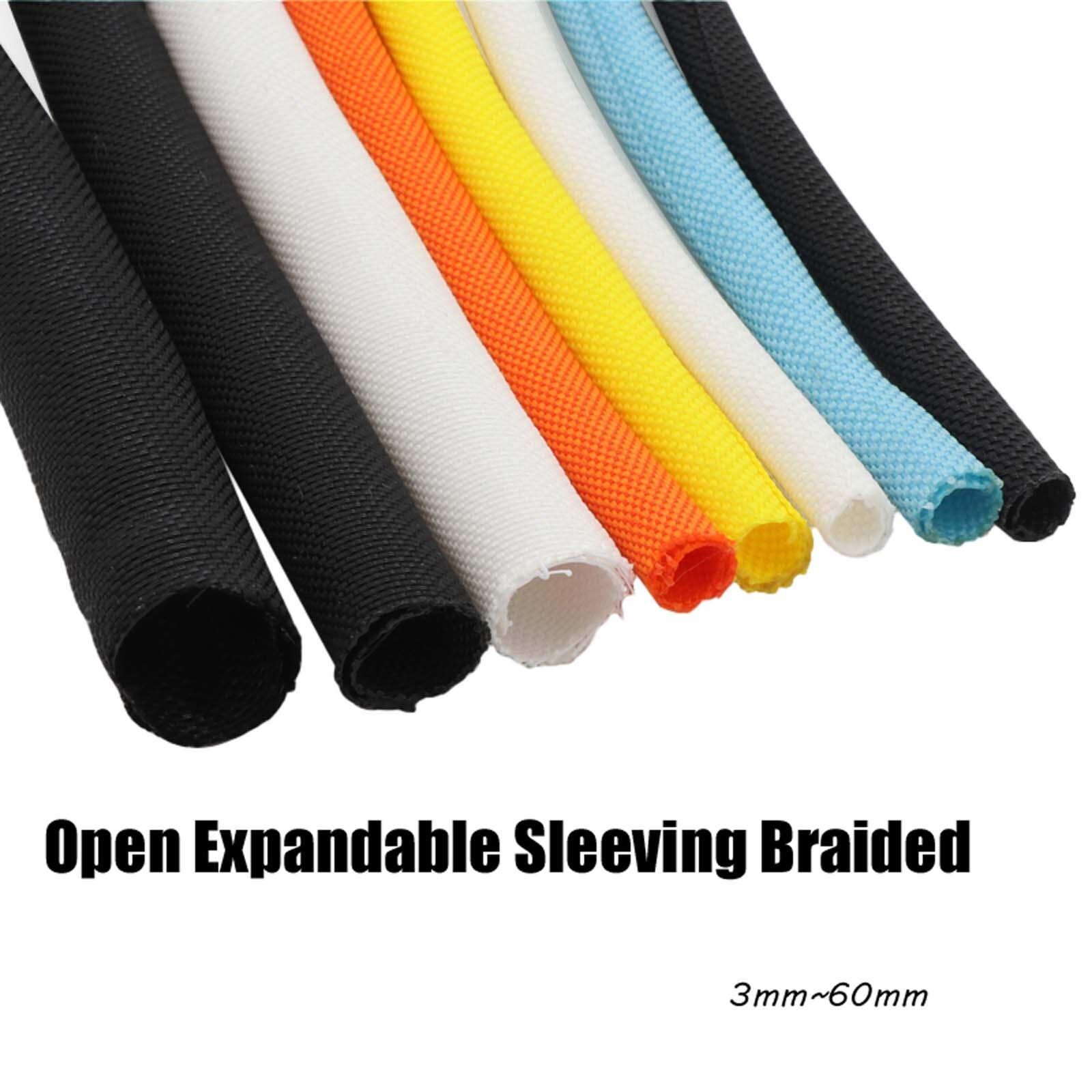 Open Expandable Sleeving Braided Cable Tidy Wire Harness Flexible ...