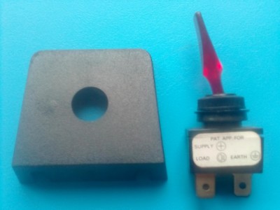 12V Dash Flick Red Illuminated Toggle Switch Dash Panel With Mounting ...