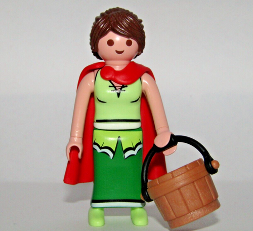 Playmobil Gallic villager roman woman with green dress, red cape ...