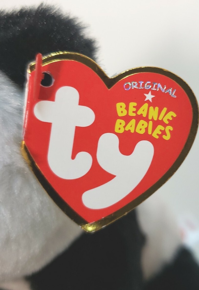 TY Beanie Baby BABOO the Panda Plush Stuffed Animal Toy Ty Heart Tags ...