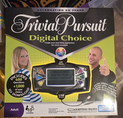 Adult Trivial Pursuit Digital Choice Game 25th Celebration Edition ...