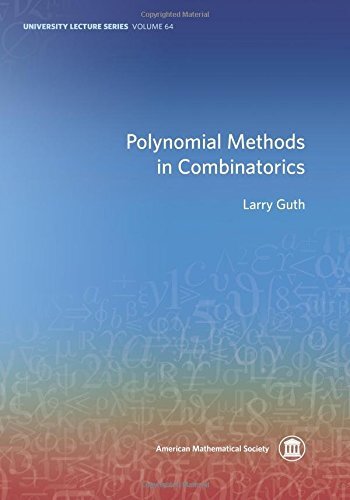 Polynomial Methods in Combinatorics by Larry Guth | eBay