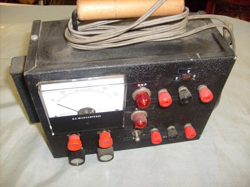 Vintage Ham Radio Bench meter tester - Scope , PNP NPN program plug ...