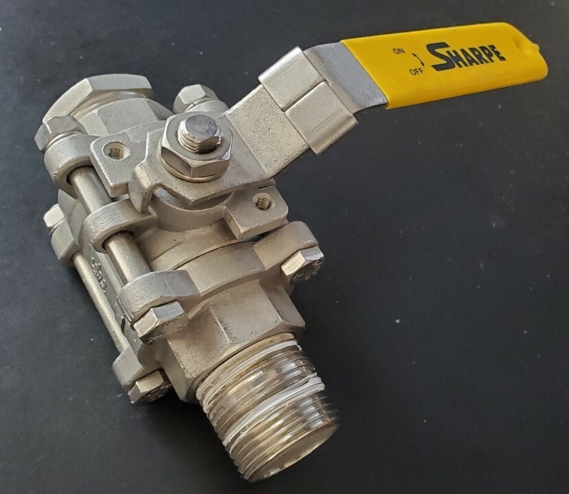 Sharpe CF8M 1" Sanitary Stainless Ball Valve 1000CWP | eBay