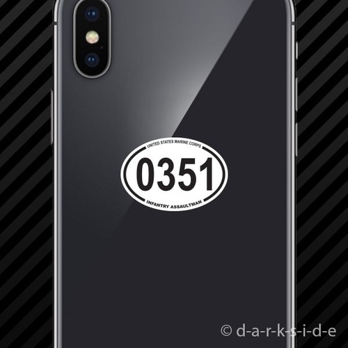 (2x) United States Marine Corps MOS 0351 Infantry Assaultman Oval ...