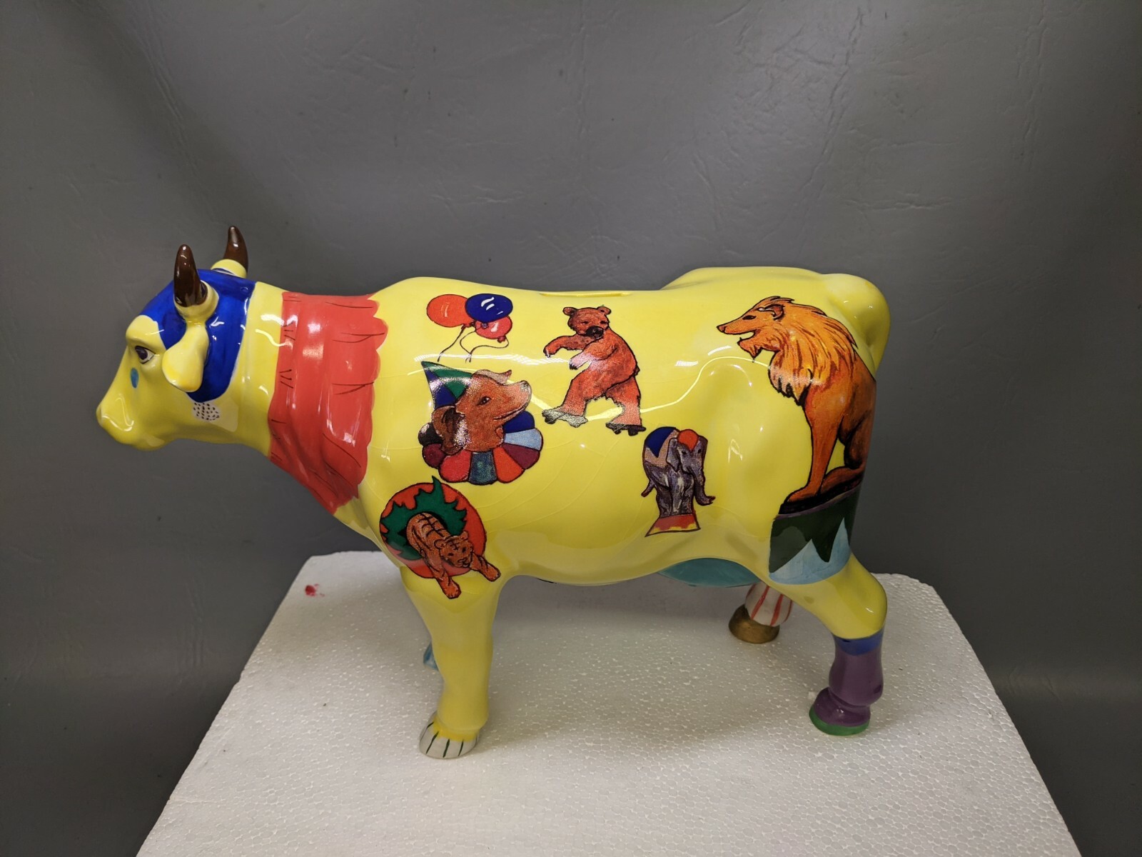 De Graff La Moola- Moola Ceramic Cow Coin Bank Animal Acts Design (6H ...