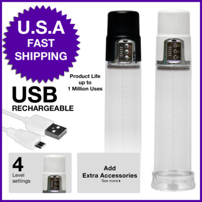 Electric Vacuum Penis Pump for ED Male Enhancement Erectile Enlarger 4 ...