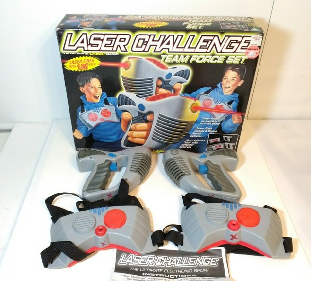Laser Challenge Team Force Set The Ultimate Lazer Tag Game 1996 Toymax ...