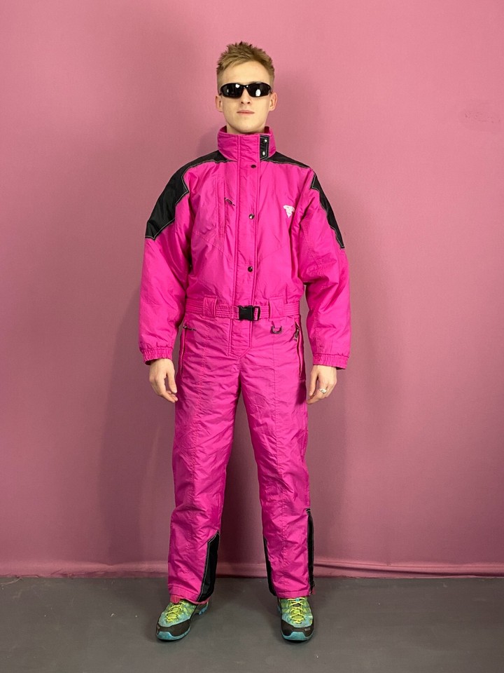 90s Snow Kool Vintage Men's One Piece Ski Suit - M 40/2 Snowboard ...