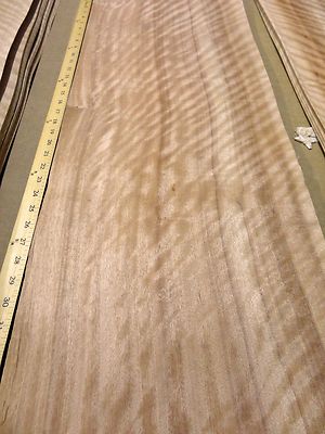 Mahogany Figured Bosse African Cedar wood veneer 13" x 37" raw no ...