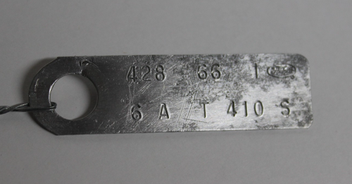 ORIGINAL 1966 FORD THUNDERBIRD 428 ENGINE ID TAG 410S CODE | eBay