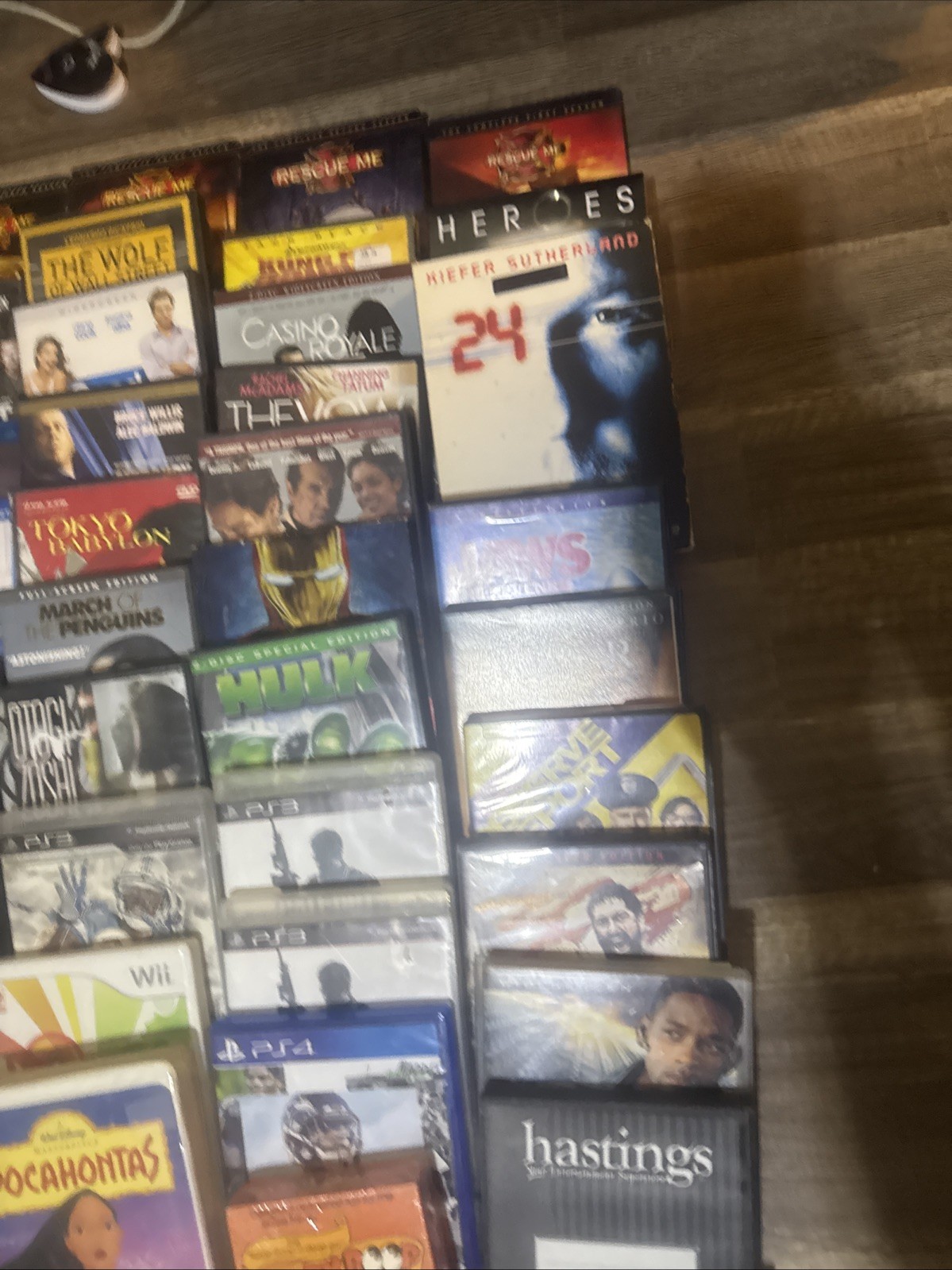 Lot Of 40 Dvd Blu Ray VHS Games Movies Series Pictured Anime More Some ...