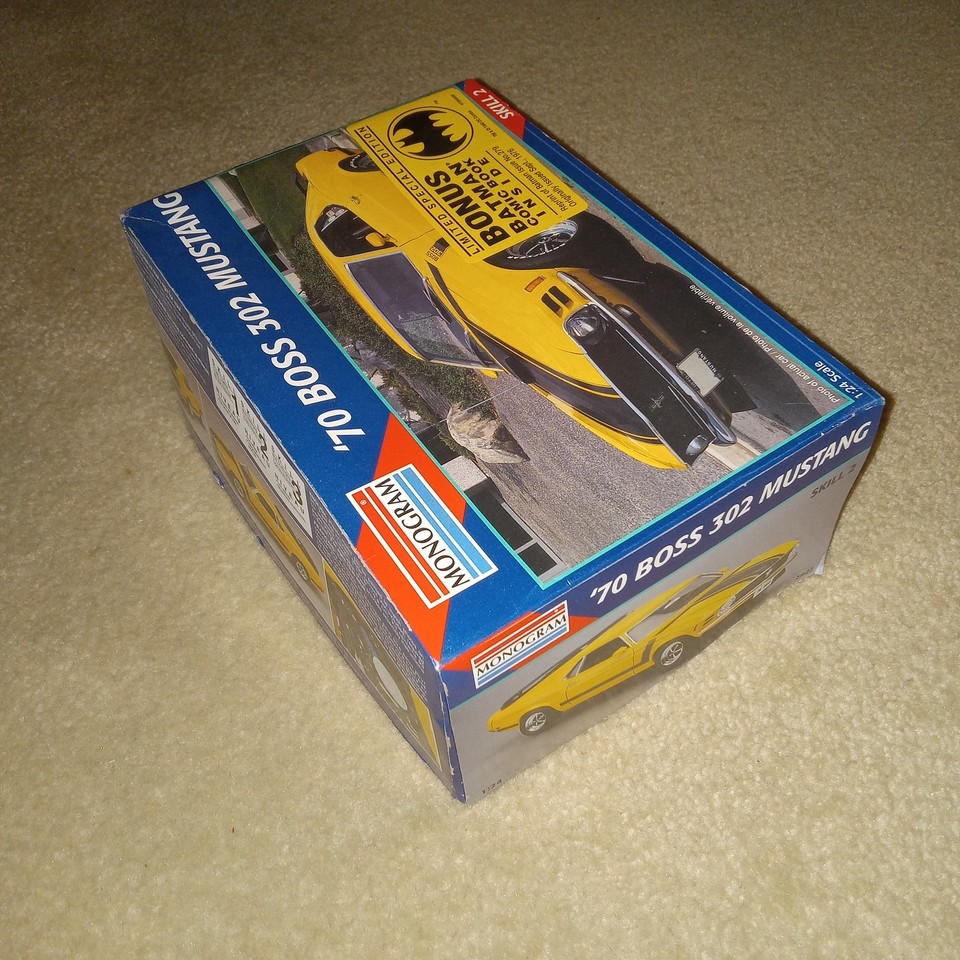 1995 Vintage Monogram ‘70 Boss 302 Mustang Model Kit Sealed Parts ...