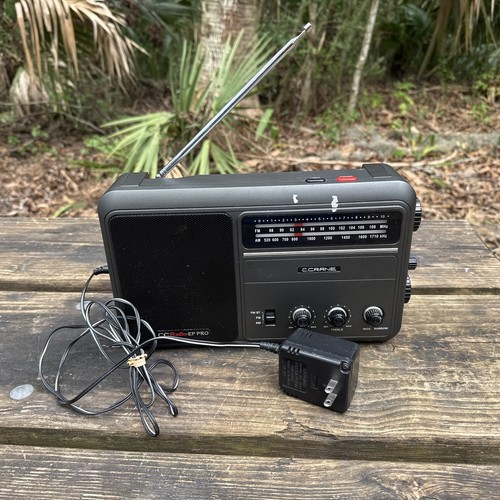 C. CRANE CC Radio EP PRO Long Range AM/FM Portable Radio Tested Works ...