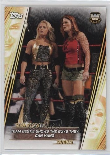 2019 Topps WWE Women's Division Team Bestie Tribute Trish Stratus Lita ...