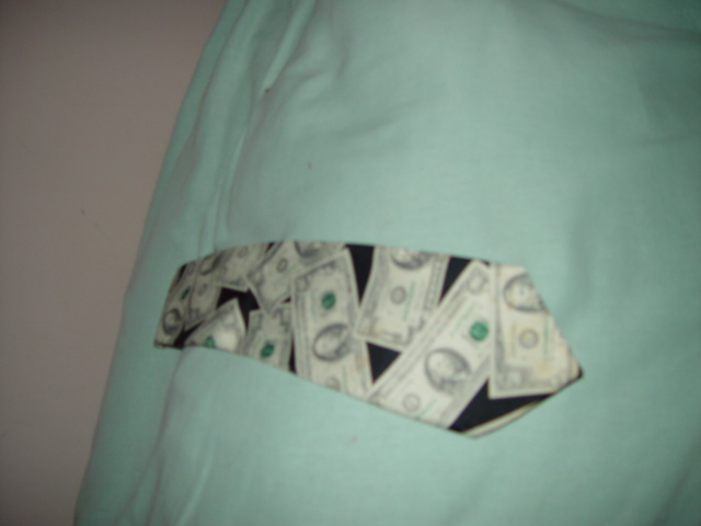 Dimoda Money Dollar Bill Tie Men's Tie - Gem
