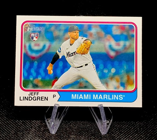 2023 Topps Heritage High Number Jeff Lindgren #582 RC Miami Marlins | eBay