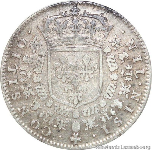 D2280 Rare Jeton Louis XIV Conseil du Roi Astronomie 1662 Argent ...