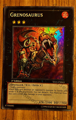 Yugioh 1st Ed holo YS11-EN043 "Grenosaurus" NMint-Mint | eBay