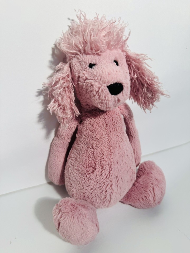 Jellycat Bashful PINK POODLE Dog 12" Medium Soft Plush Stuffed Animal ...