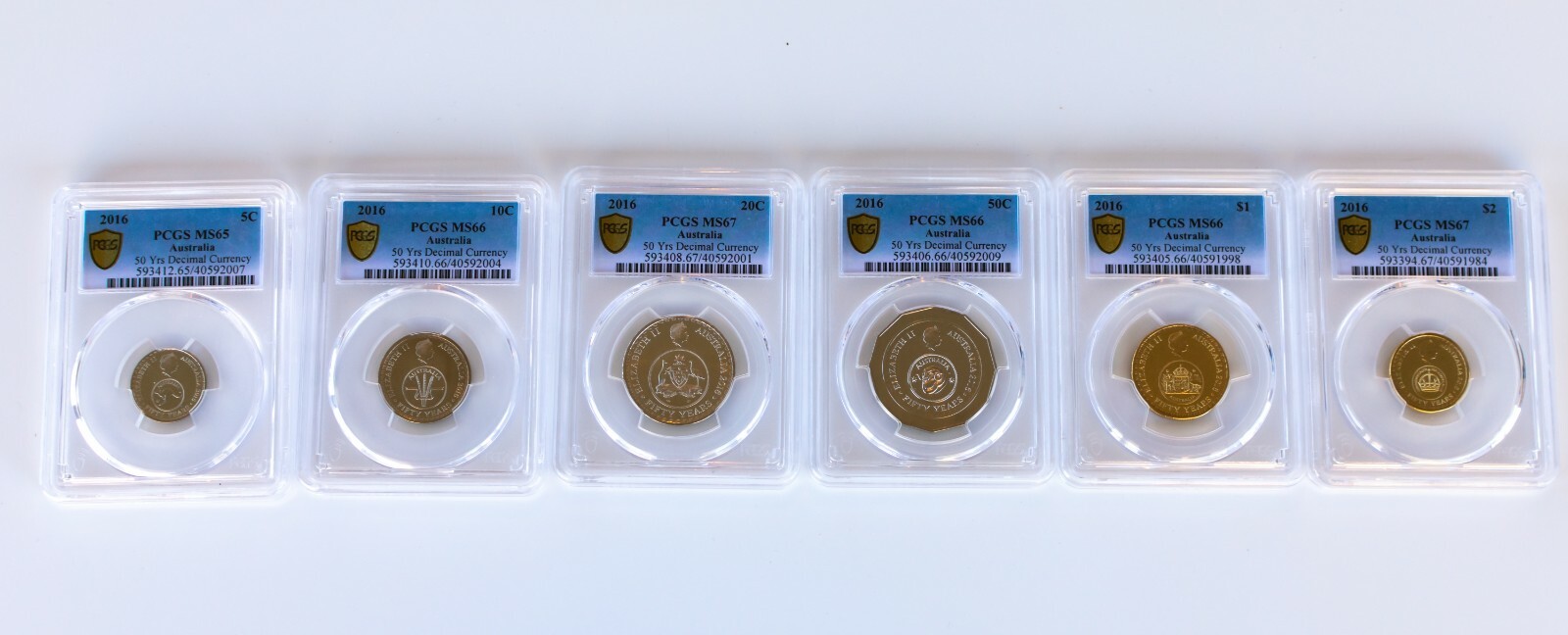 2016 $1 CHANGEOVER FULL SET PCGS GRADED AUSTRALIAN RARE COIN SET | eBay ...