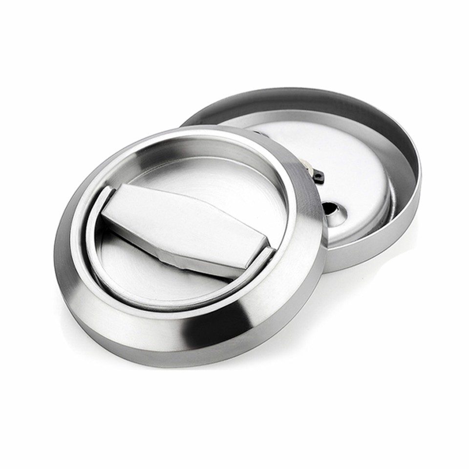 Invisible Cup Handle Recessed Door Ring Flush Pull Privacy Door Knob ...