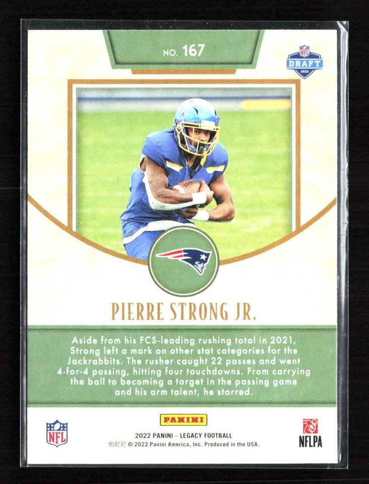 Pierre Strong Jr. 2022 Panini Legacy #167 New England Patriots | eBay