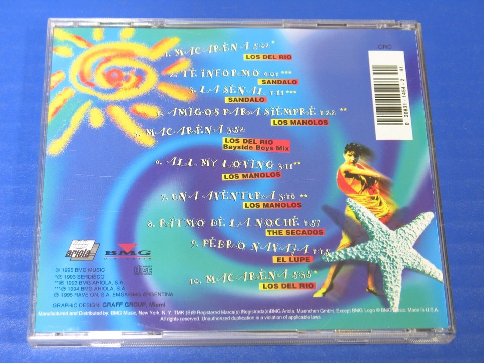The Latin Dance Club Macarena Mix - 1995 CD Various Artists Dance Pop ...
