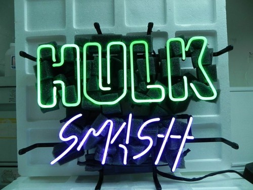Hulk Smash 20"x16" Neon Light Sign Lamp Display Beer Bar Open Home Wall ...