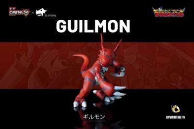 T1 Studio Digimon Monster Guilmon Statue Resin Figure Model Anime Toys ...