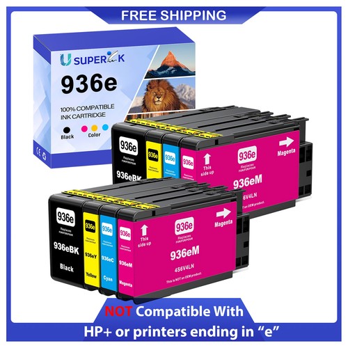 8PK 936 Ink Compatible for HP OfficeJet Pro 9110b/9120b/9130b~Not “e ...