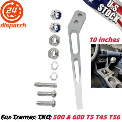 Aluminum 10" Bent Shifter Handle Lever Kit For Tremec TKO500 & 600 T5 ...