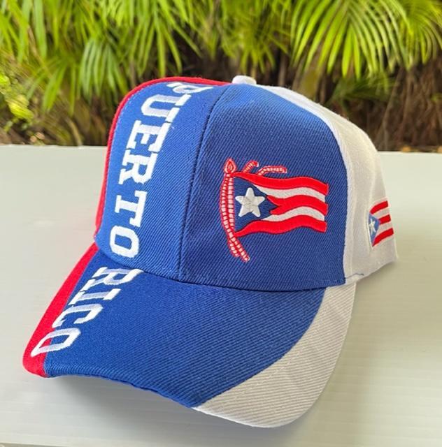 PUERTO RICO EMBROIDERY UNISEX ADULT BASEBALL CAP HAT 1-Size Adjustable ...