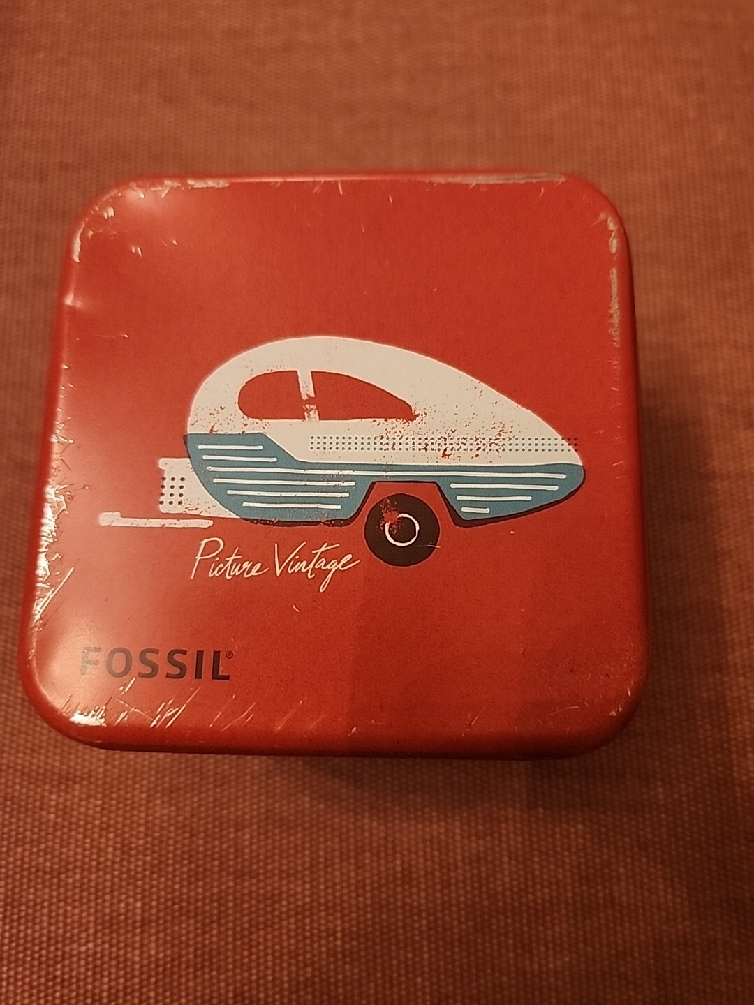 Vintage EMPTY Fossil Watch Tin Box ReTrO Camper Trailer 2000 | eBay