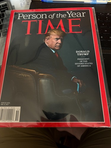 PRESIDENT TRUMP TIME MAGAZINE 2016 PERSON OF THE YEAR-12/19/16-RARE ...
