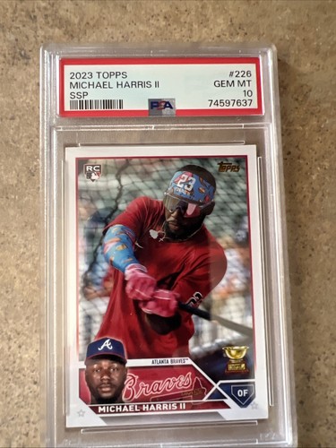 2023 Topps Series 1 Michael Harris II Rookie RC Golden Mirror SSP PSA ...