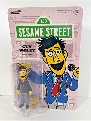Sesame Street Guy Smiley Super7 ReAction Action Figure - NEW | eBay