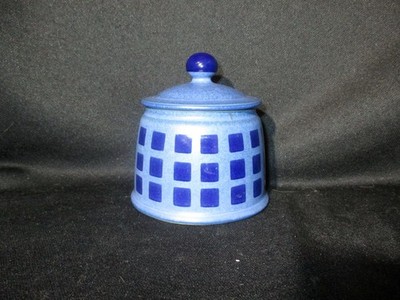 Denby Reflex Blue Covered Sugar Stoneware Dishwasher Safe, Made in ...