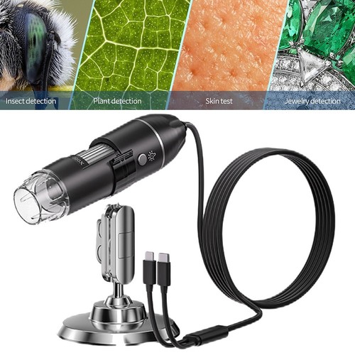 1600X [3IN1] Zoom 8LED USB Microscope Digital Magnifier Endoscope Video ...