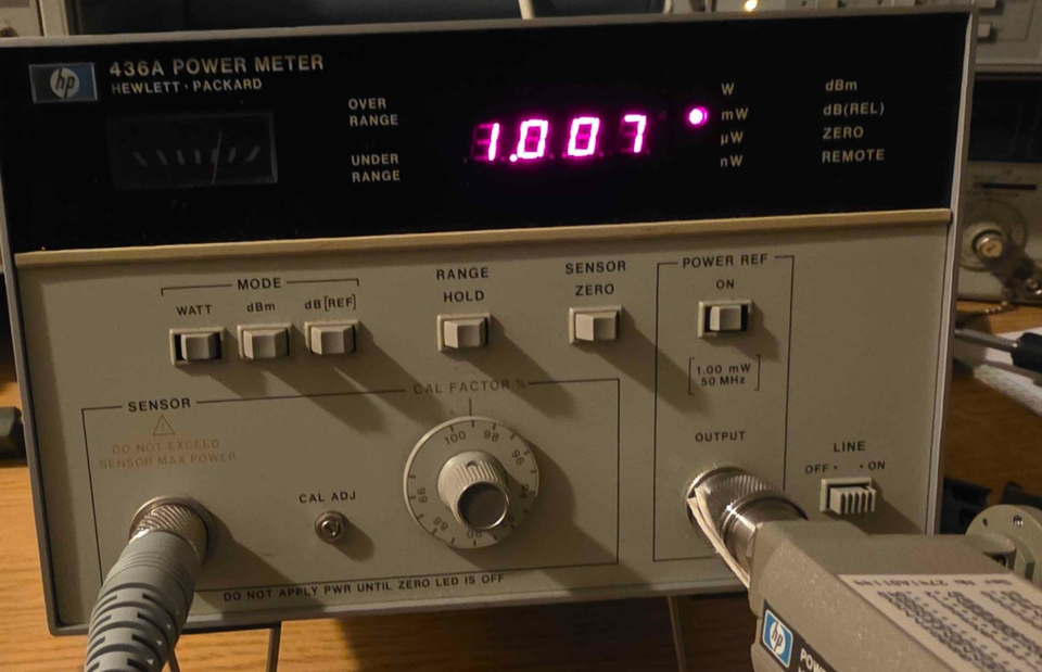 HP Agilent 436A Power Meter Single Channel Tested & Working! | eBay