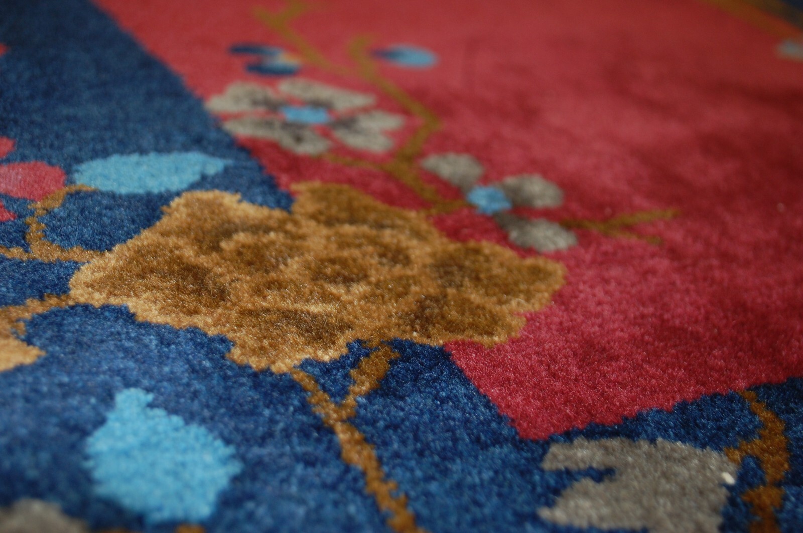 c1920s ANTIQUE MINT ART DECO CHINESE WALTER NICHOLS RUG 2' x 2'11" RARE ...