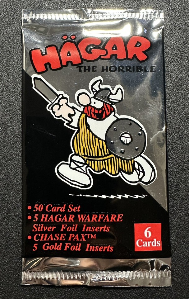 1995 HAGAR THE HORRIBLE #17 HAGAR Comic Strip card Authentix | eBay