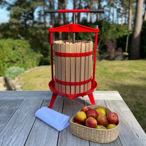 Fruit Press 6, 12, 18 Litre Apple/Cider & Straining Bags Scratter/Pulp ...