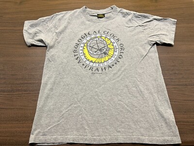 Fun Explosive Art Praha Handmade “Astrological Clock” Gray T-Shirt ...