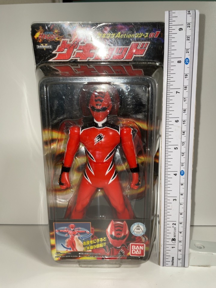 Power Rangers Jungle Fury Gekiwaza Action Series 01 Gekiranger Geki Red ...