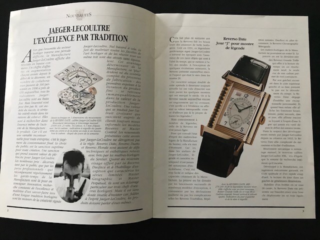 Watch catalog / Catalogue montres JAEGER-LECOULTRE " La référence ...