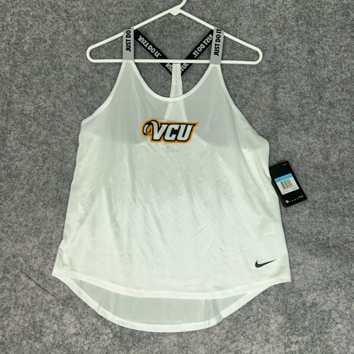 VCU Rams Womens Shirt Medium White Nike Tank Top NCAA Athletics Sports ...