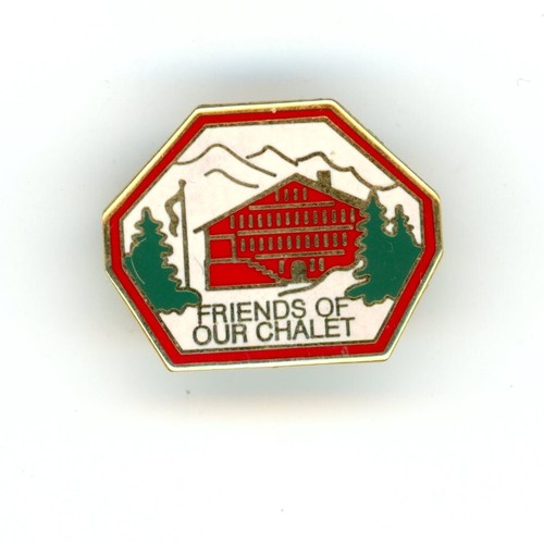 Vintage Girl Scouts Friends of Our Chalet Pin | eBay